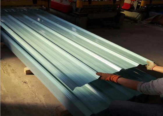 Anti Corrosion Colour Coated Steel Sheets , Reliable Coated Metal Roofing Sheets
