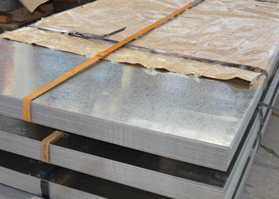 Anti Corrosion Zinc Coated Sheet Metal , Corrugated Galvanized Plate Steel