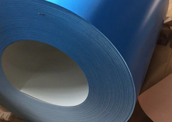 CGCC Prepainted Steel Coil , ISO9001 40 - 275g Zinc Layer Colour Coated Coil