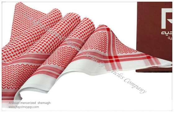 Arabian mercerized jacquard shemagh / Arabian Shemagh   / Size: 55--62inch / Color：  red,   white,   Beige