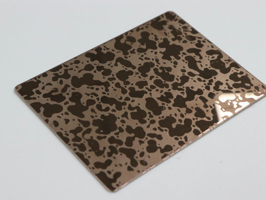 China Etched Stainless Steel Sheet Factory with colorful and black etching stainless steel