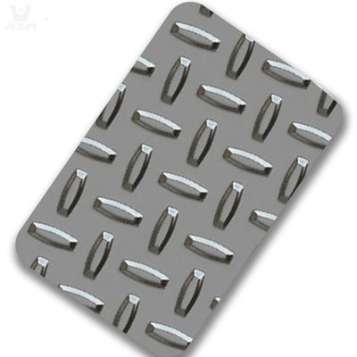 SGS 0.2mm 201 SS Stainless Steel Checkered Plate Fireproof
