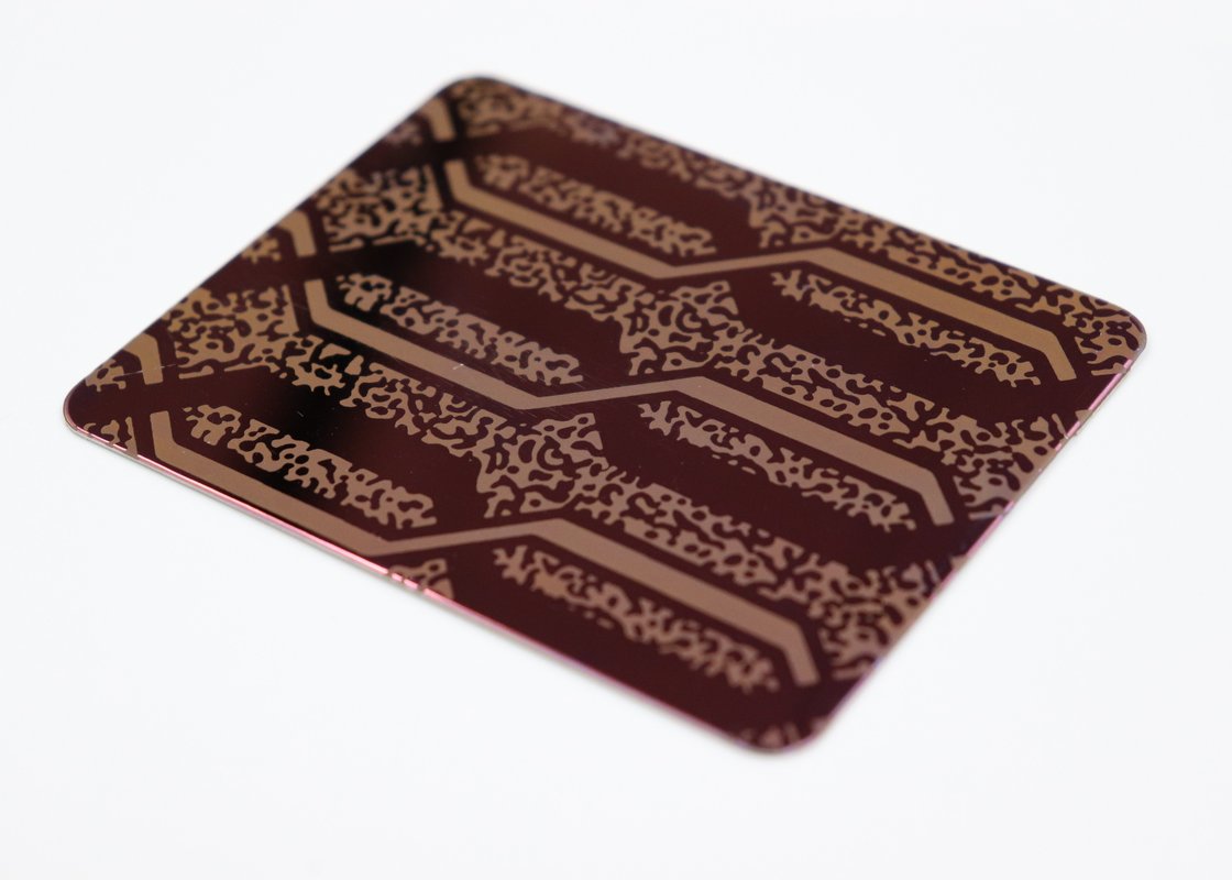 Color Etching Stainless Steel Plate for sale in China