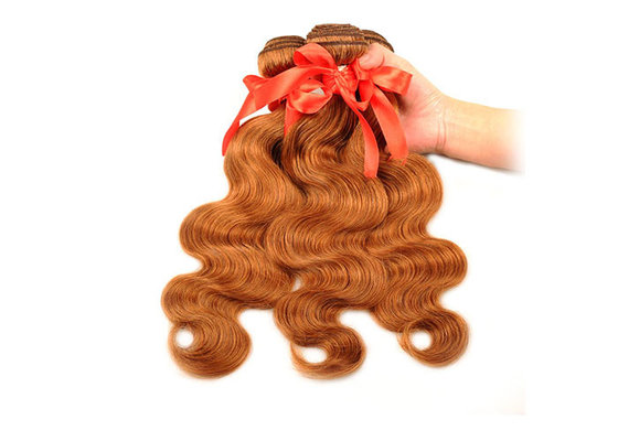Paquetes brasileños del pelo de la onda del cuerpo del oro, Niza pelo del trenzado de la onda del cuerpo del brillo