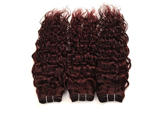 Armadura del pelo de la onda de agua del brasileño de 3 PC el 100% para el olor no malo negro de la mujer