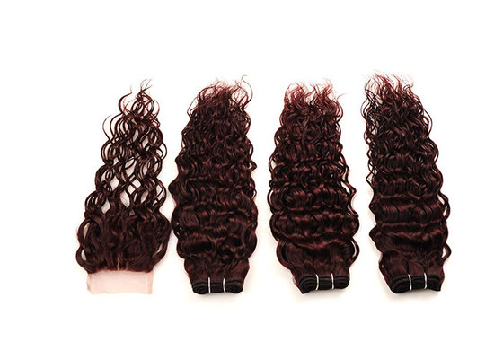 No sintético extensiones del pelo de la onda de agua de 3 paquetes para la proporción larga del pelo de las muchachas