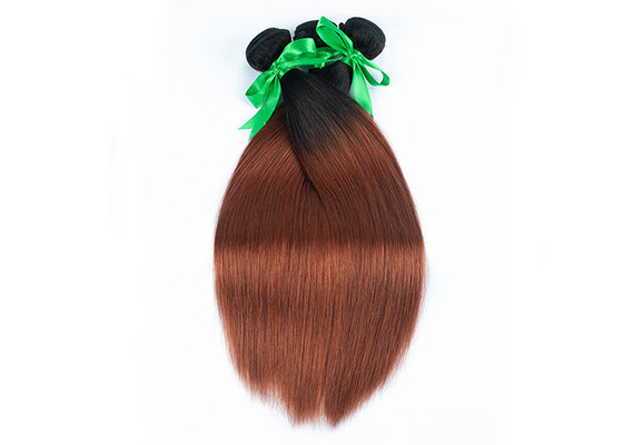 Del cabello humano 3 de Boudles de la armadura larga del pelo recto de las raíces color oscuro #1B33 de Remy no