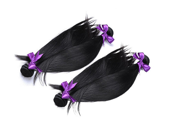 De largo 100 pelo de alta calidad negro recto brasileño de los paquetes 4Pcs #1B del cabello humano