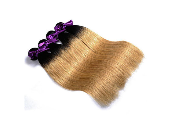 Unprocessed Virgin Brazilian Human Hair 4 Bundles Hair Processing #1B27