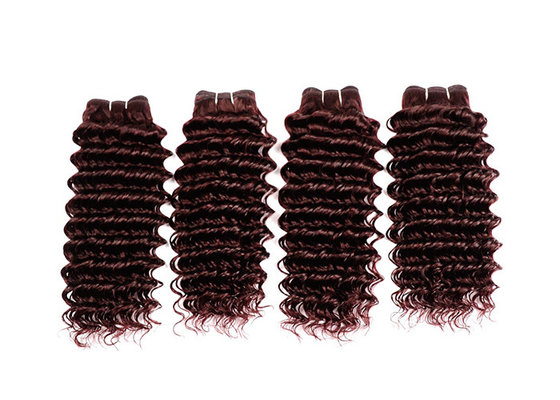 Cabello humano rizado peruano profundamente que teje 4 paquetes para la mujer bonita Afrian
