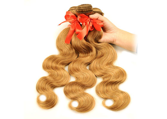 Armadura de la onda del cuerpo de las extensiones/22 pulgadas del pelo de la onda del cuerpo del blanqueo suavemente verdad a la longitud