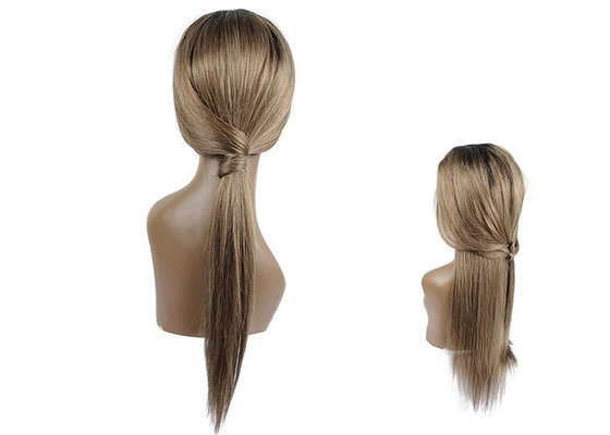 Las pelucas del frente del cordón del color del pelo de las pelucas T1B/Linen del cabello humano recto para las mujeres 4*4 atan
