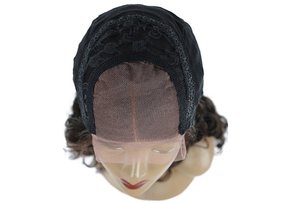 Pieza media de la onda del cabello humano del cordón del frente del color profundo flojo de las pelucas #2 para las mujeres negras