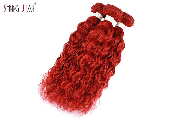 Brazilian Red Water Wave Bundles / Hair Extensions Bundles Natural Wavy