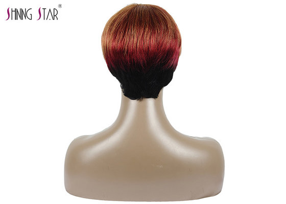 El rojo coloreado pone en cortocircuito las pelucas de Bob con la peluca recta del frente del cordón del cabello humano de las explosiones