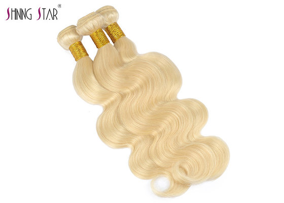 Onda brasileña del cuerpo del pelo 613 paquetes con los paquetes del cabello humano rubio de miel del cierre