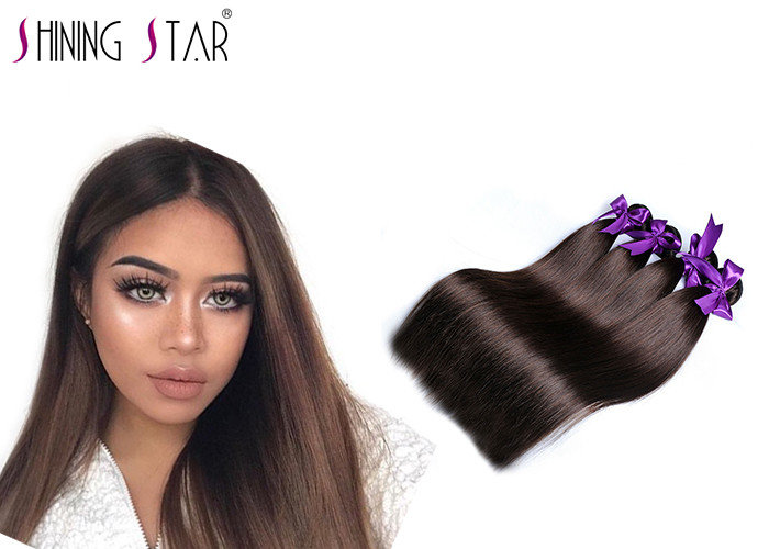 Los paquetes teñidos/no de la armadura del cabello humano armadura del pelo del color de Remy #4 lían