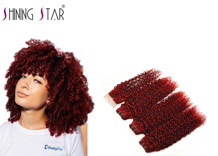 Paquetes peruanos del pelo de Jerry de la armadura rizada para la mujer negra ningún mún olor