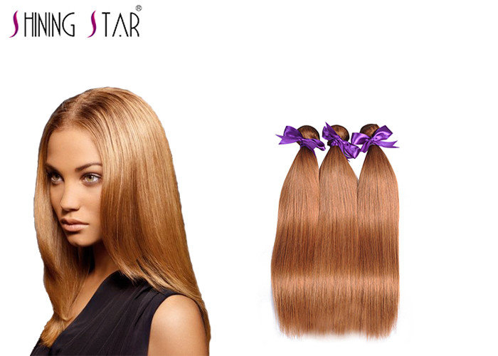 Las extensiones peruanas modificadas para requisitos particulares del pelo con #30 el color recto 3 lían el pelo de Remy