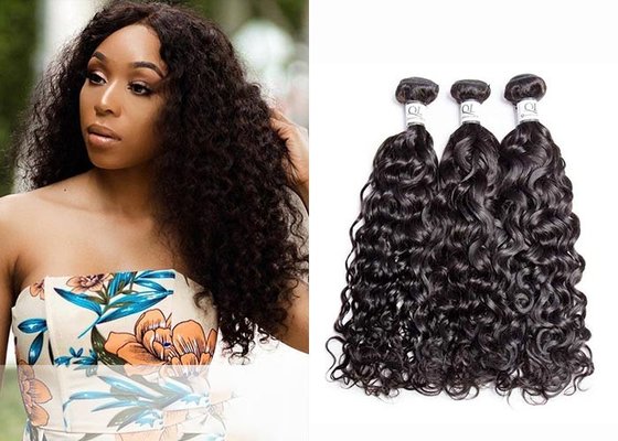 Clean And Tidy Water Wave Hair Bundles For Ladies Customized Length