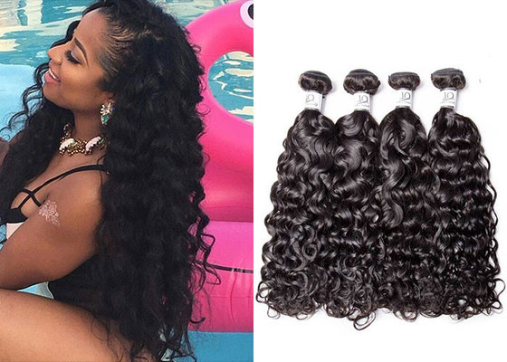 Healthy Indian Virgin Hair Water Wave , Thick Water Wave Bulk Human Hair