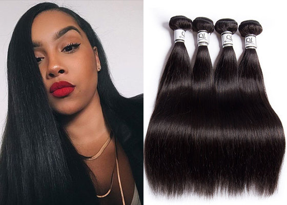 No Tangle Virgin Straight Human Hair Weave Extensions Can Be Bleached