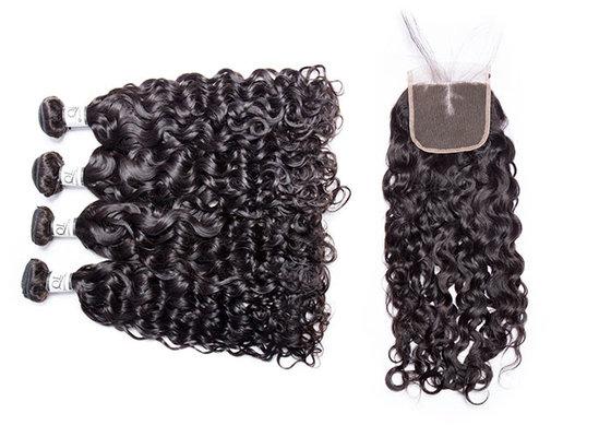 4 Bundles Water Wave Hair Extensions / Restyled Water Wave Curly Weave