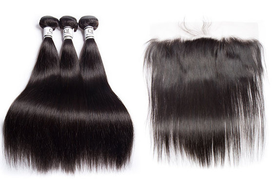 Grade 9A Brazilian Hair Bundles With Frontal Body Wave Hair No Shedding