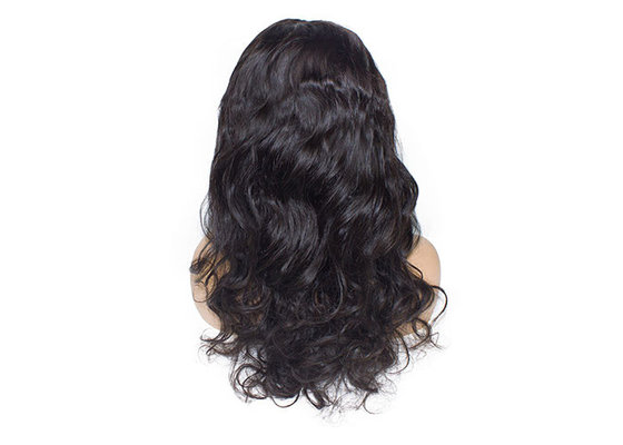 pre plucked 18inch body wave human hair wigs for black women supplier
