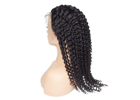 #1B natural black lace front wig,deep curly lace wig human hair supplier