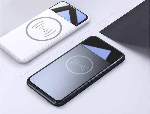 10,000mah Qi Wireless charger Power bank with holder, mirror supplier