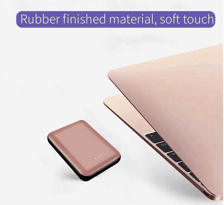Small size power bank 10000mah with ABS+Metal housing Rose Gold for iPhones supplier