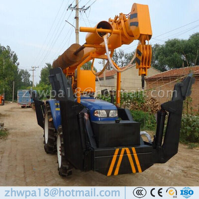 Heavy duty Pole Erection Equipment 360' Tractor Mounted Cranes
