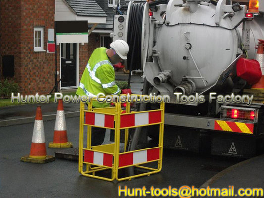 Telstra Approved Yellow Manhole Barrier Guard Fence
