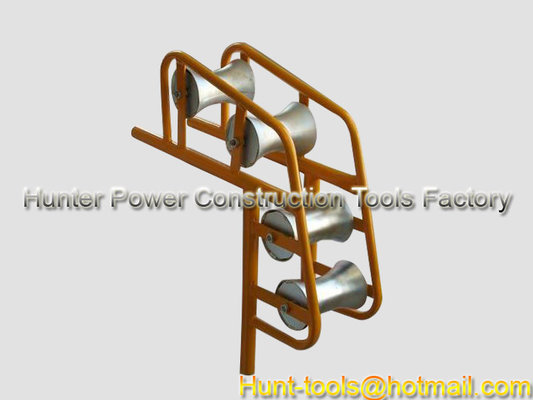 Guiding bend for manholes leads cables less than 150mm