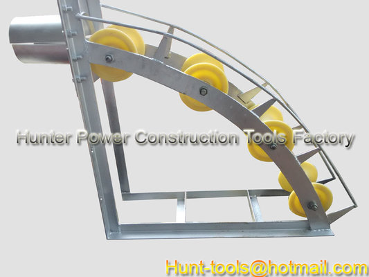 PIT ROLLER with four rollers Aluminum or Nylon cable roller