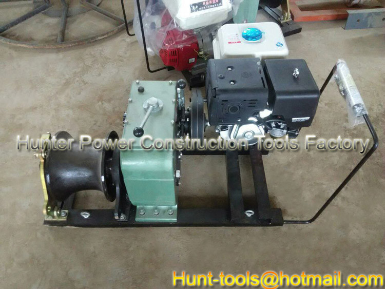 Hot sale Gasoline Overhead Line Winch Cable drum winch