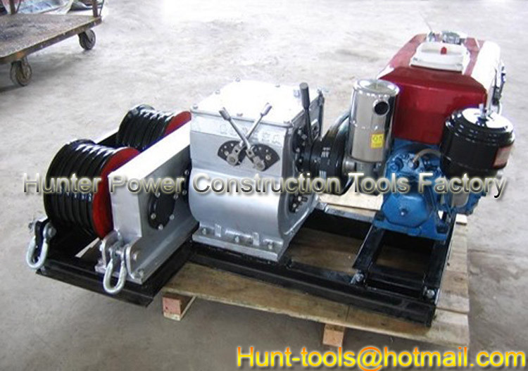 Cable Pony Overhead Line Winch Cable drum winch 3T 5T 8T