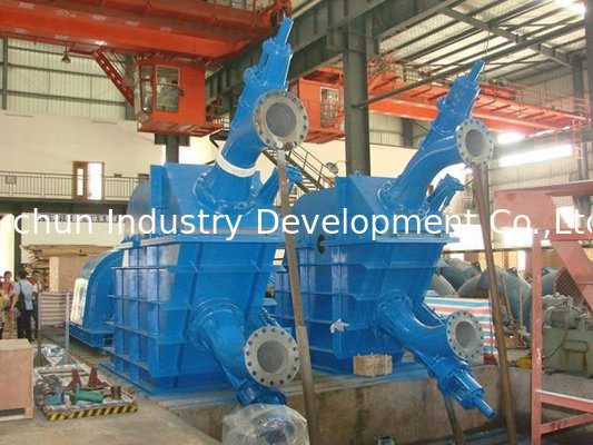 Double Nozzle Pelton Hydro Turbine , Free-Jet Impulse Type Hydro Power Turbine