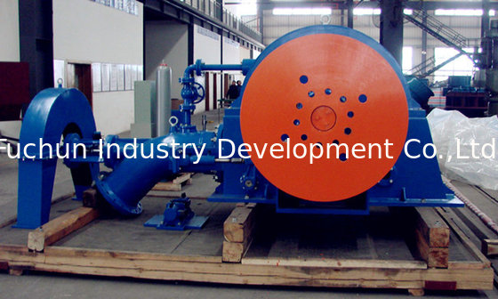 High Head Pelton Hydro Turbine , Horizontal Double Nozzle Pelton Turbine