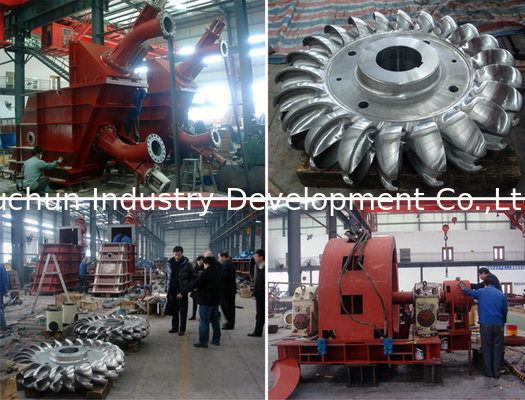 Free-Jet Impulse Hydro Power Turbine, Double Nozzles Horizontal Pelton Water Turbine