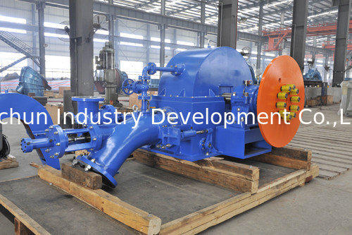 High Head Horizontal Pelton Turbine Unit, 200kw-20mw Doubl Nozzles Pelton Hydro Turbine