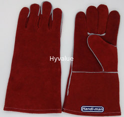 China 14 inch Split Leather Safety Welding Gloves Working Gloves supplier