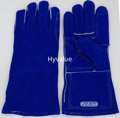 China 14 inch Split Leather Safety Winter Welding Gloves supplier