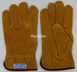 China 10 inch Cow Split Leather Working Gloves supplier