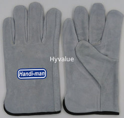 China 10 inch Cow Split Leather Working Gloves supplier