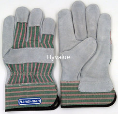 China 10 inch Cow Split Leather with cotton back Working Gloves supplier