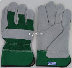 China 10 inch Cow Split Leather with cotton back Working Gloves supplier