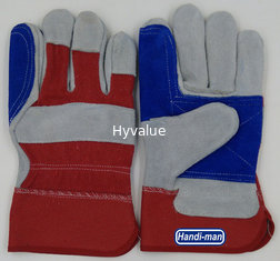 China 10 inch Cow Split Leather with cotton back Working Gloves supplier