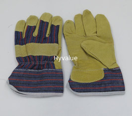 China 10 inch pig Leather with cotton back Working Gloves supplier
